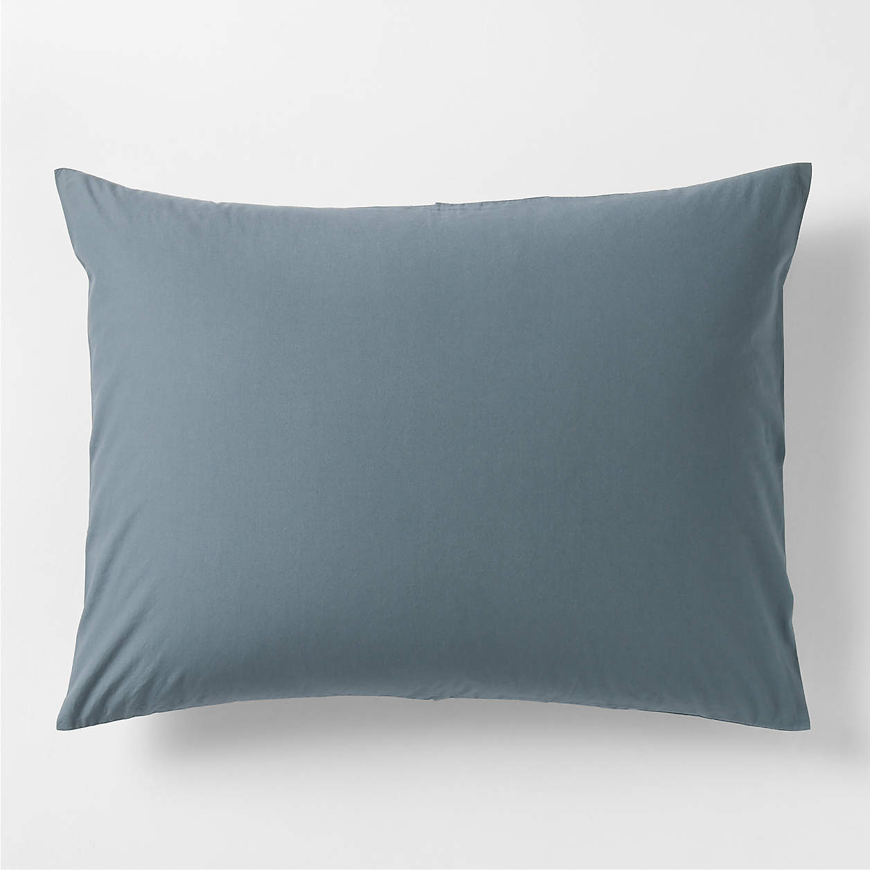 Modern Cozy Cloud Slate Blue Organic Washed Cotton Slate Blue Duvet ...