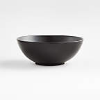 Craft Matte Black Stoneware Cereal Bowl + Reviews | Crate & Barrel