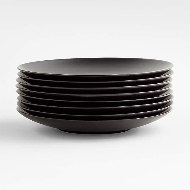 Craft Matte Black Stoneware Coupe Dinner Plate + Reviews | Crate & Barrel