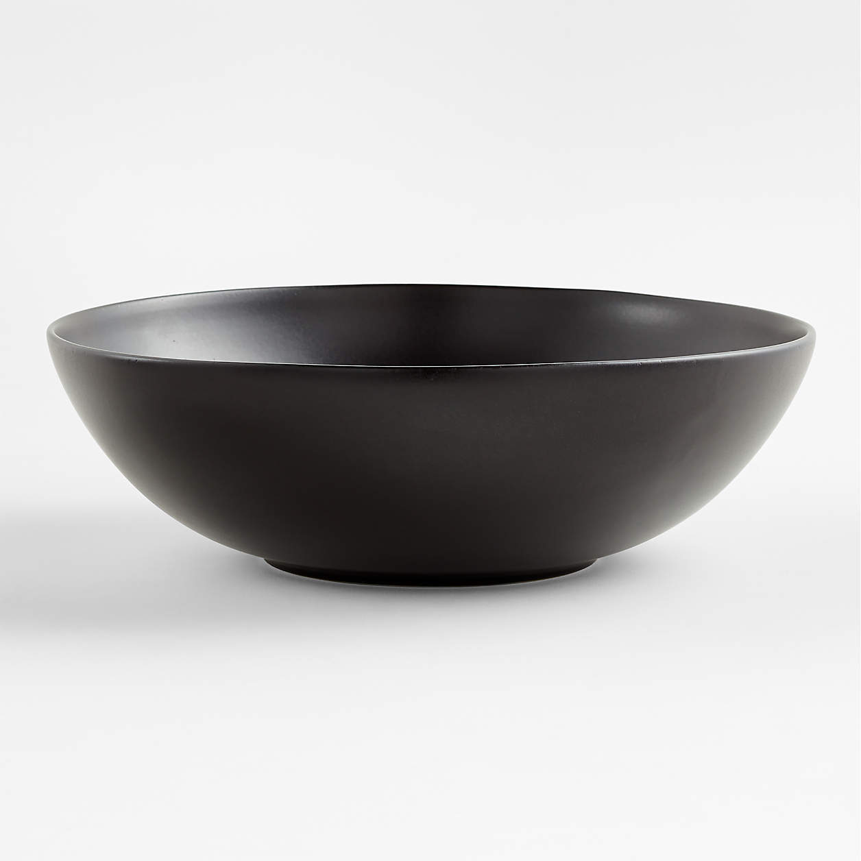 Craft Matte Black Stoneware Large Serving Bowl + Reviews | Crate & Barrel
