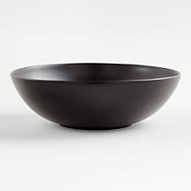 Craft Matte Black Stoneware Large Serving Bowl + Reviews | Crate & Barrel
