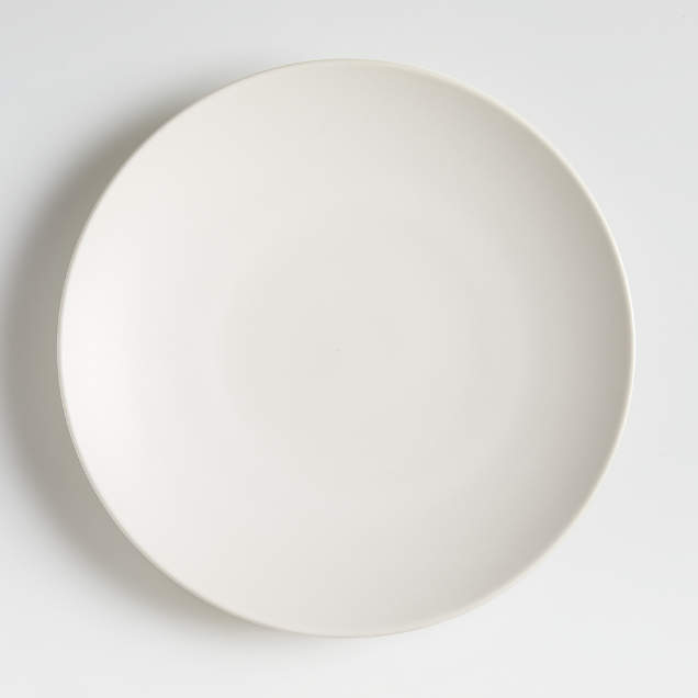 Mercer Blue Rim Round Ceramic Dinner Plate + Reviews | Crate & Barrel ...