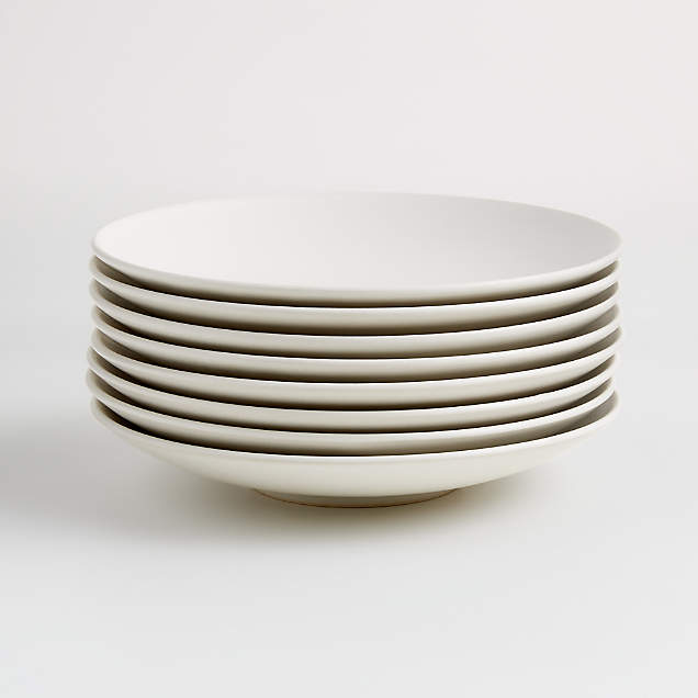 Craft Linen Stoneware 56.75-oz. Medium Canister | Crate & Barrel