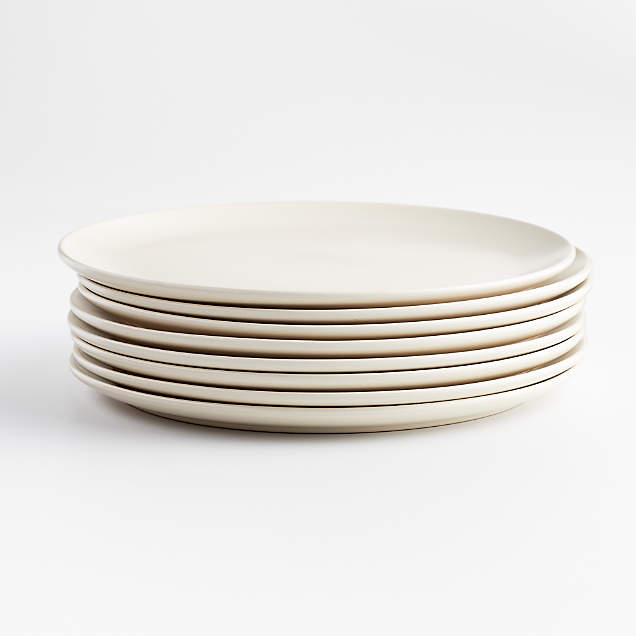 Craft Linen Stoneware 56.75-oz. Medium Canister | Crate & Barrel