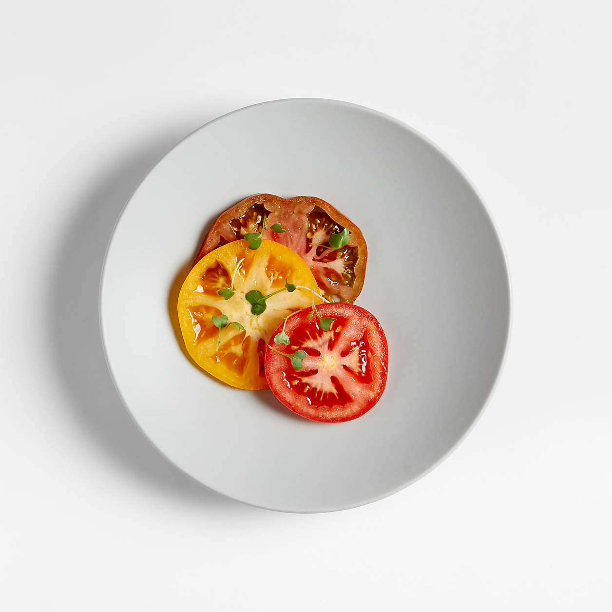 Craft Stone Blue Coupe Salad Plate + Reviews | Crate & Barrel