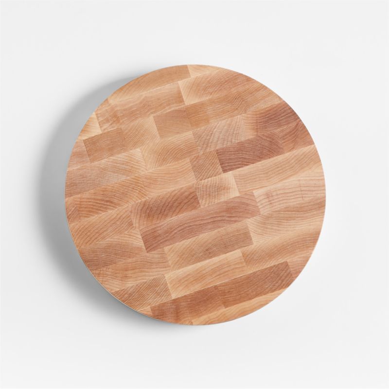 Crate & Barrel Reversible End-Grain Chopping Block/Cheese Serving Board ...