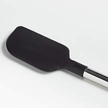 Crate & Barrel Black Silicone and Stainless Steel Spatula + Reviews ...