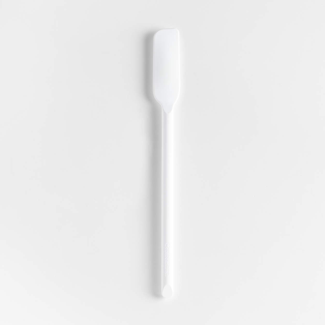 Crate & Barrel White Silicone Jar Scraper | Crate & Barrel