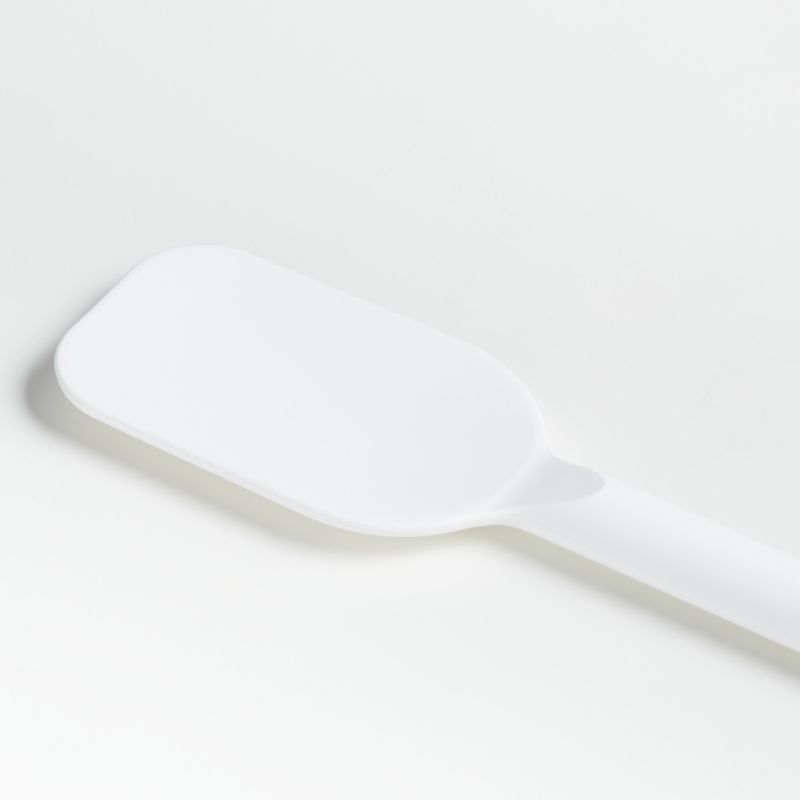 Crate & Barrel White Silicone Spoonula + Reviews | Crate & Barrel