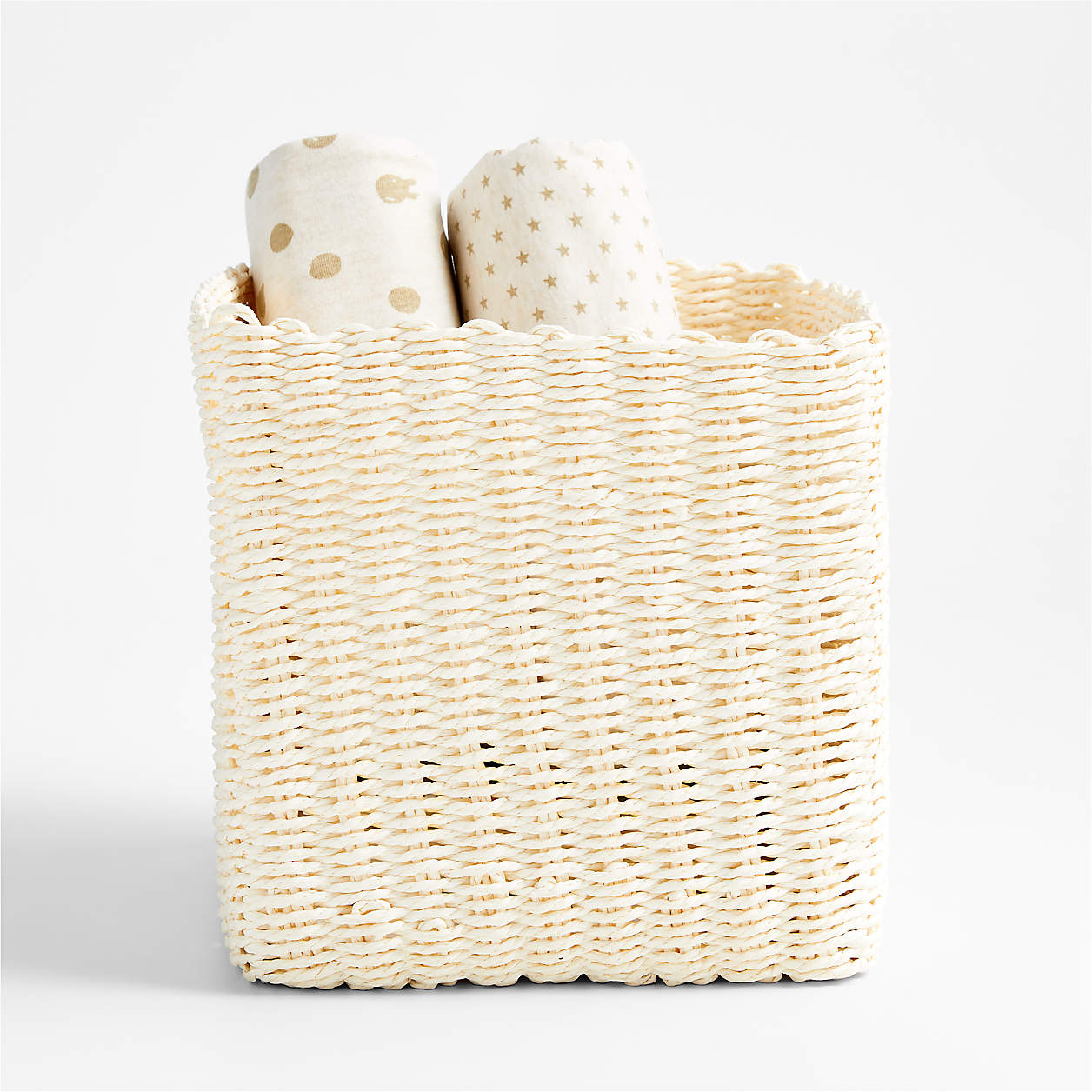 Croft Cream Handwoven Storage Bin | Crate & Kids