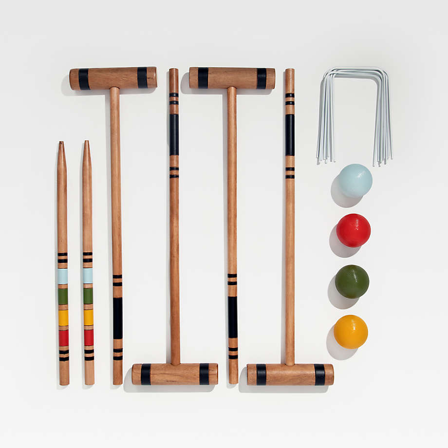 Croquet Outdoor Game Set + Reviews | Crate & Barrel