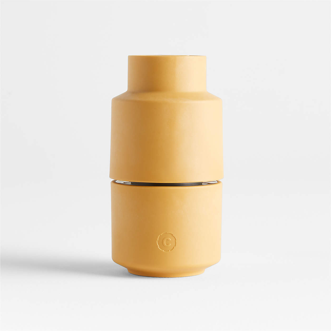 CrushGrind Billund Yellow Salt, Pepper and Spice Mill | Crate & Barrel ...