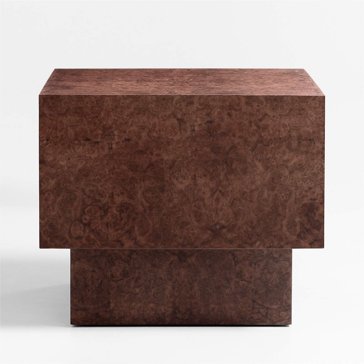 Cubist Burl End Table, Set of 2 + Reviews | Crate & Barrel