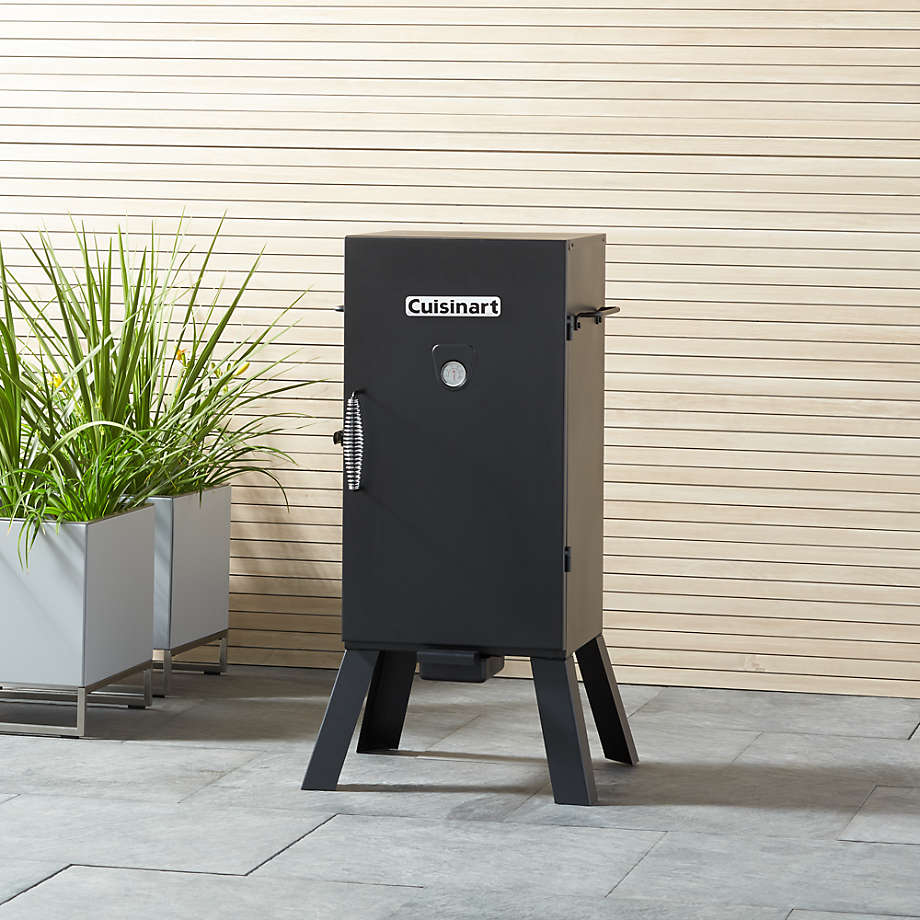 Cuisinart 30" Black Vertical Outdoor Barbecue Electric Smoker Cooker ...
