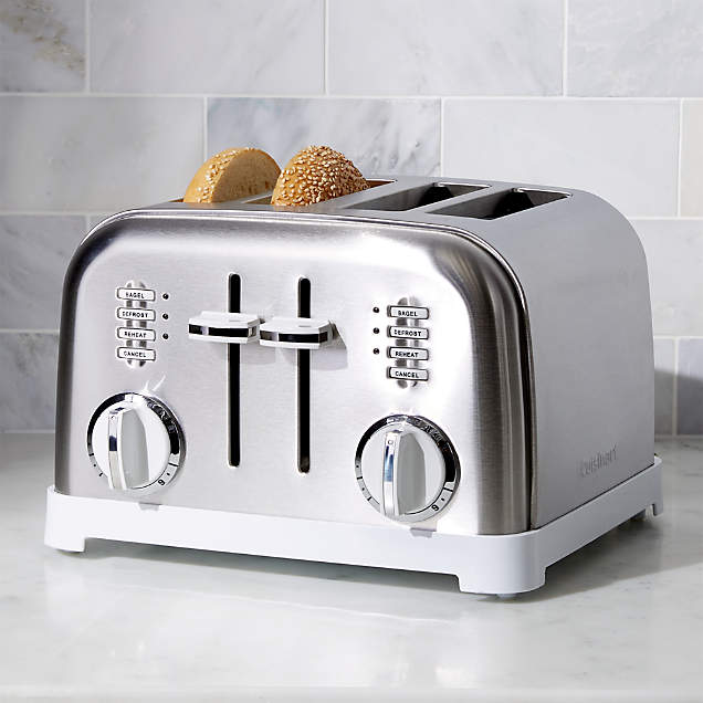 Cuisinart Matte White Classic 2-Slice Toaster + Reviews | Crate & Barrel