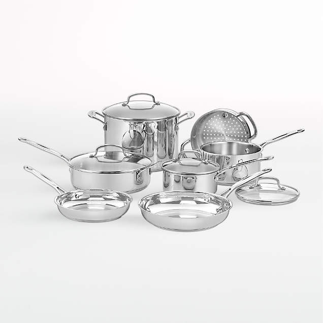 Cuisinart Chef's Classic 17-Piece Stainless Steel Cookware Set ...