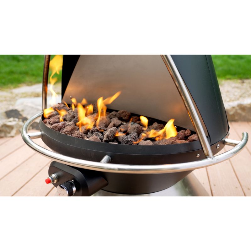 Cuisinart Chiminea Outdoor Propane Fire Pit + Reviews | Crate & Barrel