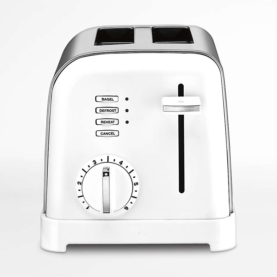 Cuisinart Matte White Classic 2-Slice Toaster + Reviews | Crate & Barrel