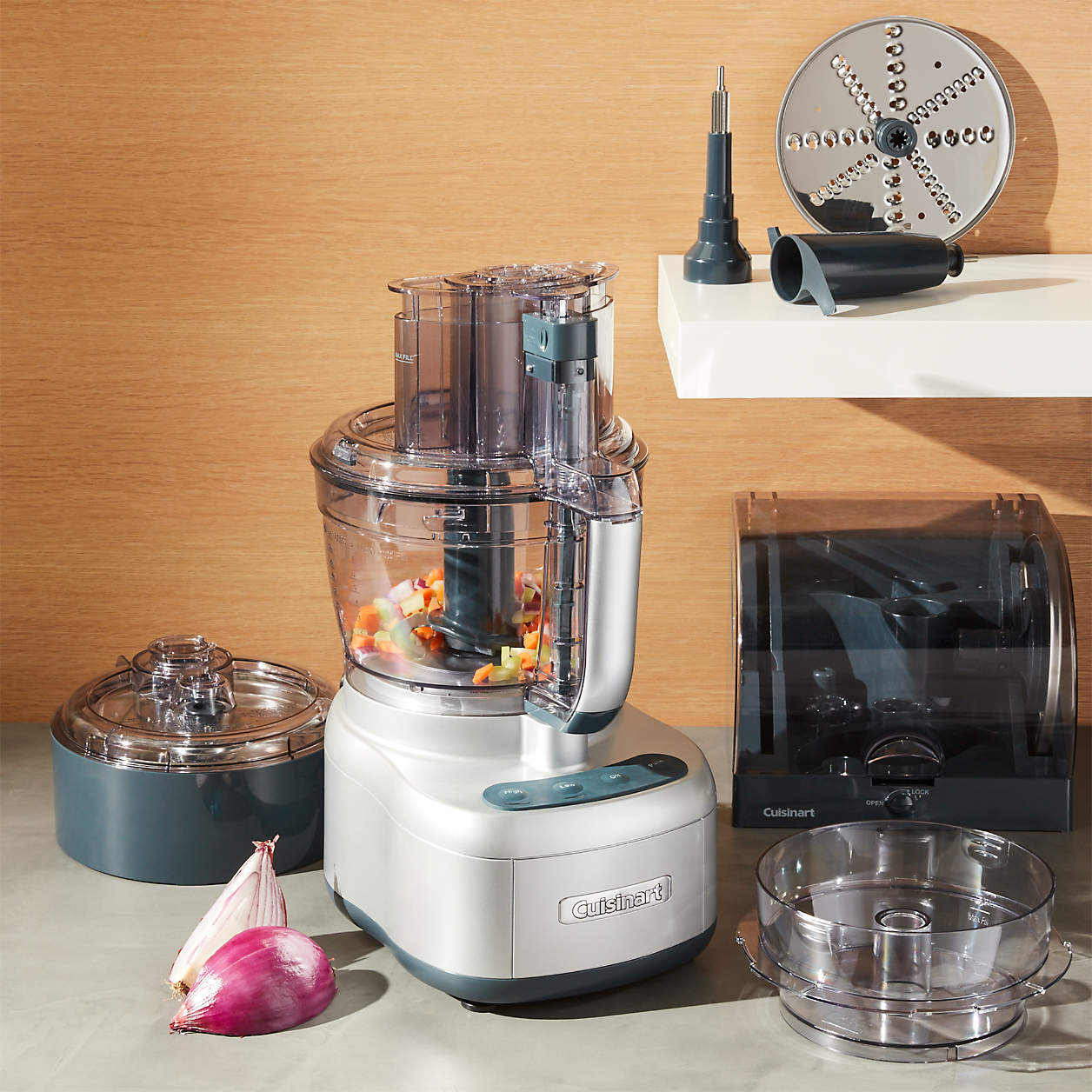 Cuisinart Elemental 13-Cup Food Processor with Dicing Kit + Reviews | Crate & Barrel