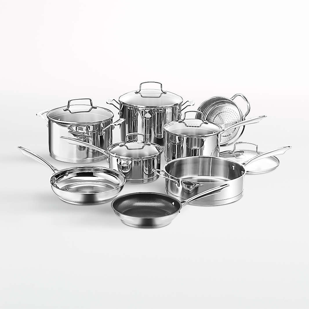 Stainless Steel Cookware Sets, Stainless Pots & Pans Sets | Crate & Barrel