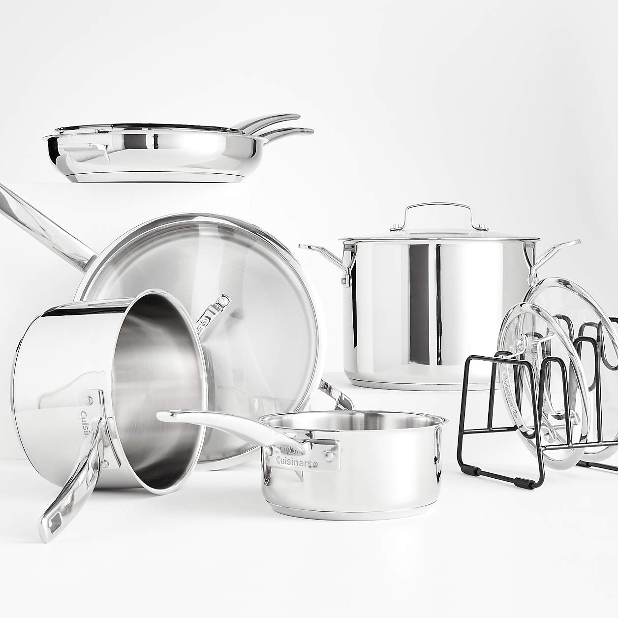 Cuisinart SmartNest 11-Piece Stainless Steel Cookware Set + Reviews ...