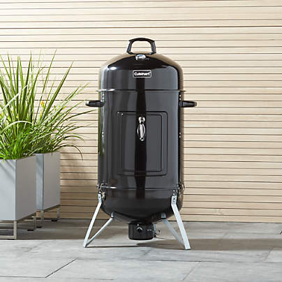 Cuisinart 36" Black Vertical Outdoor Barbecue Propane Smoker Cooker ...