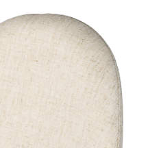 Curva Cream Upholstered Dining Chair | Crate & Barrel