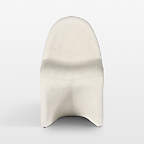 Curva Cream Upholstered Dining Chair | Crate & Barrel