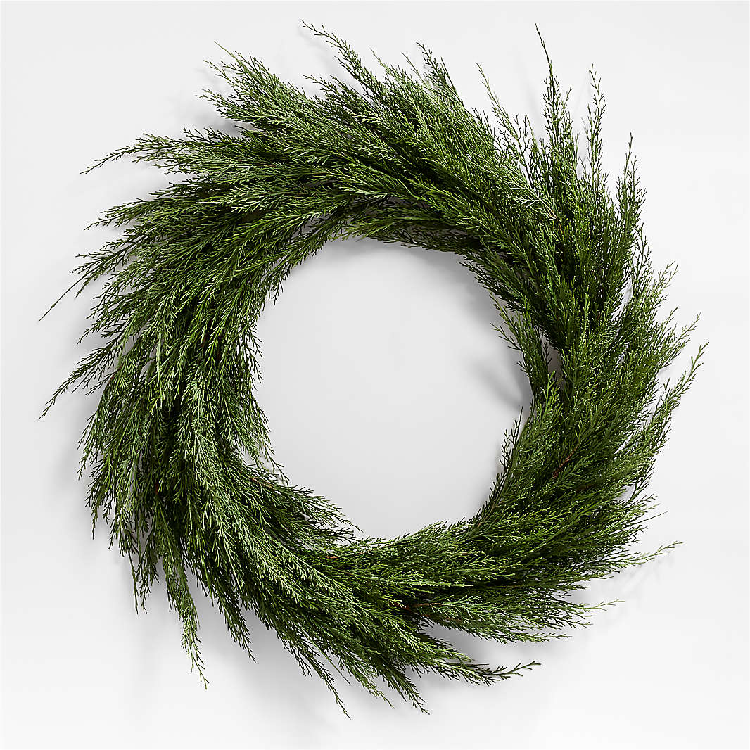 Door Wreath Decor & Decorative Garland: Live & Faux | Crate & Barrel Canada