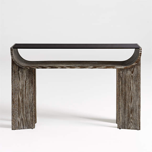 Turmont Glass Console Table + Reviews | Crate & Barrel