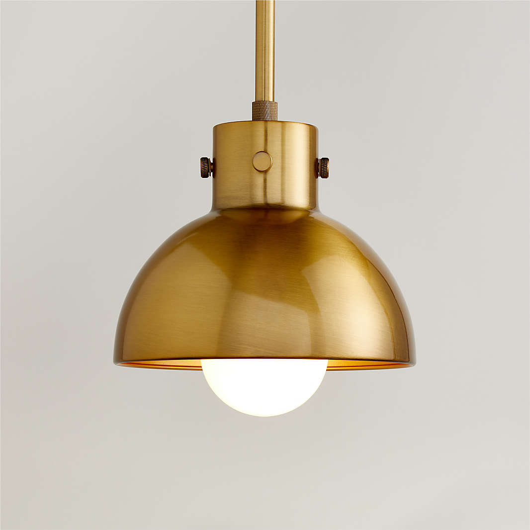 Brass Pendant Lights | Crate & Barrel