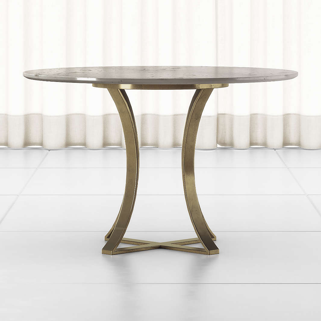 Marble Top Tables: Marbled Kitchen & Dining Room Tables | Crate & Barrel
