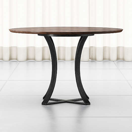 Dark Brown Wood Table | Crate & Barrel Canada