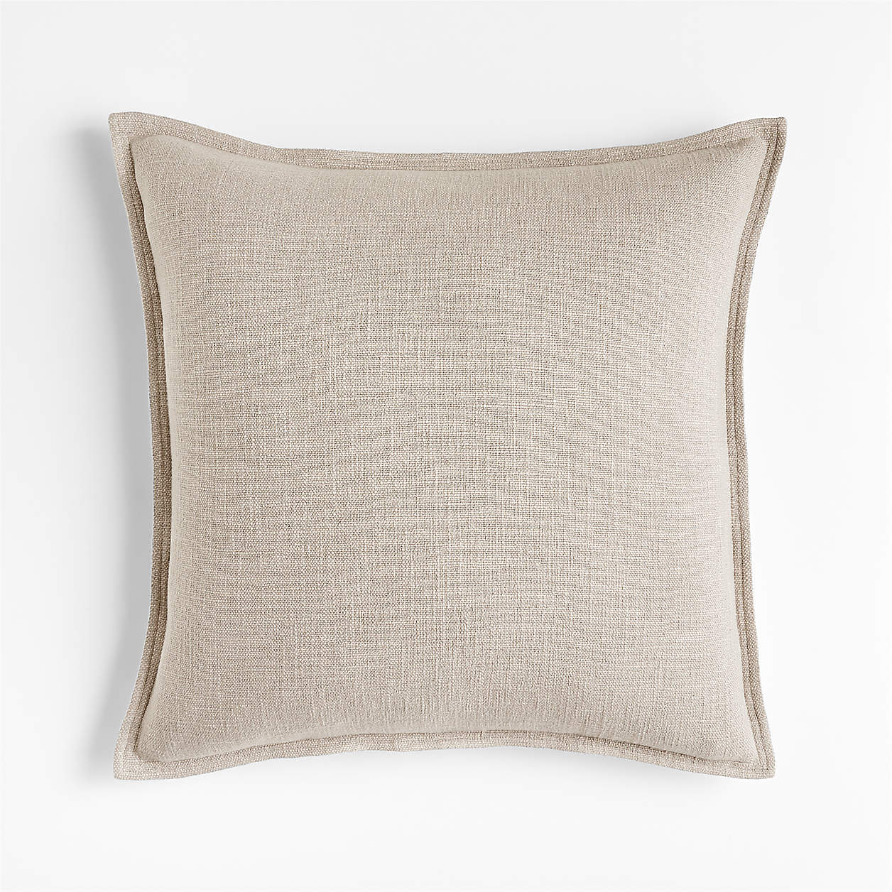 Light Grey 20"x20" Square Laundered Linen Decorative Throw Pillow Cover ...