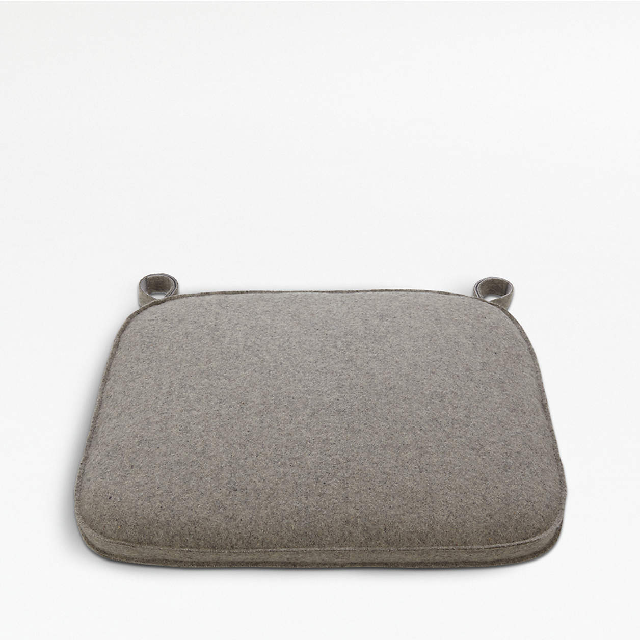 Delta Felt Grey Chair-Bar Stool Cushion + Reviews | Crate & Barrel