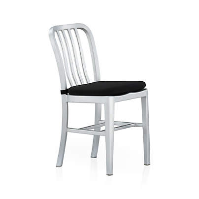 Delta Aluminum Metal Side Chair with Felt Grey Cushion + Reviews ...