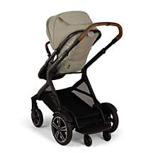 Nuna DEMI next Light Brown Hazelwood Baby Stroller with Ride-Along ...
