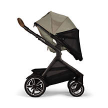 Nuna DEMI next Light Brown Hazelwood Baby Stroller with Ride-Along ...