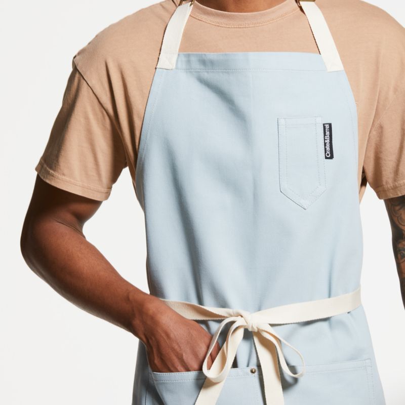 Blue Mist Baking Kitchen Cooking Apron with Pockets + Reviews | Crate ...