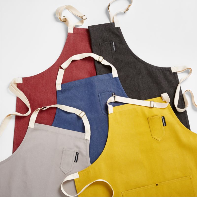 Denim Canvas Black Baking Kitchen Cooking Apron with Pocket + Reviews ...