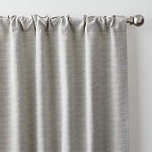 Desmond Cotton Pebble Grey Window Curtain Panel with Lining 52"x120 ...