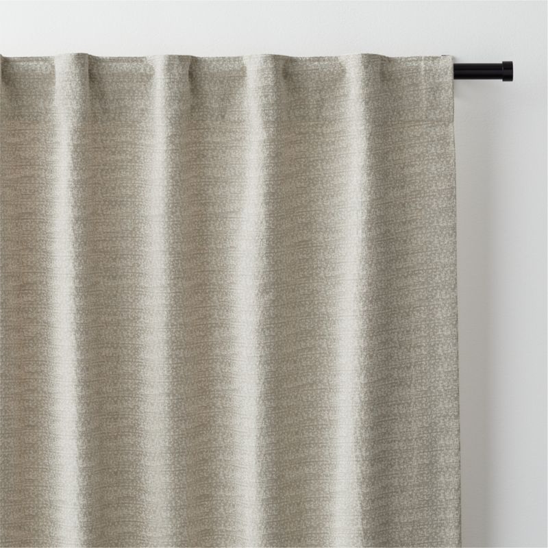 Desmond Cotton Warm Beige Blackout Window Curtain Panel with Lining 52 ...