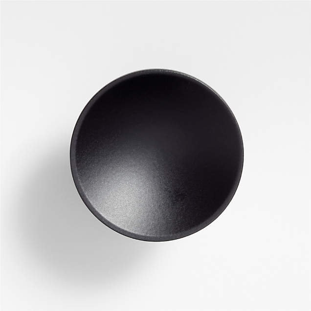 Fold Matte Black Knob + Reviews | Crate & Barrel