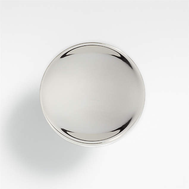 Pedestal Polished Nickel Knob + Reviews | Crate & Barrel