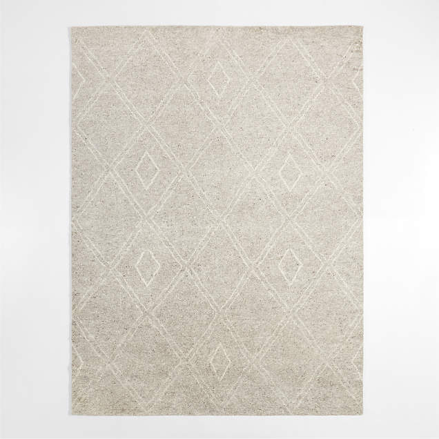 Dolomites Wool Hand-Knotted Ivory Area Rug 8'x10' | Crate & Barrel