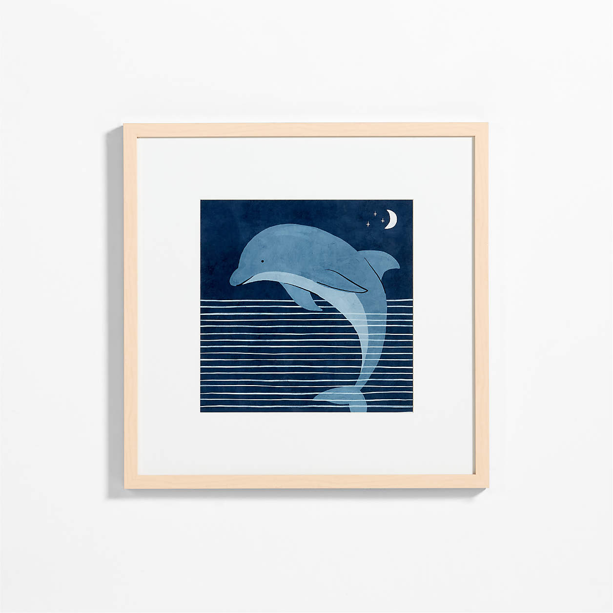 Dolphin Framed Wall Art Print + Reviews | Crate & Kids