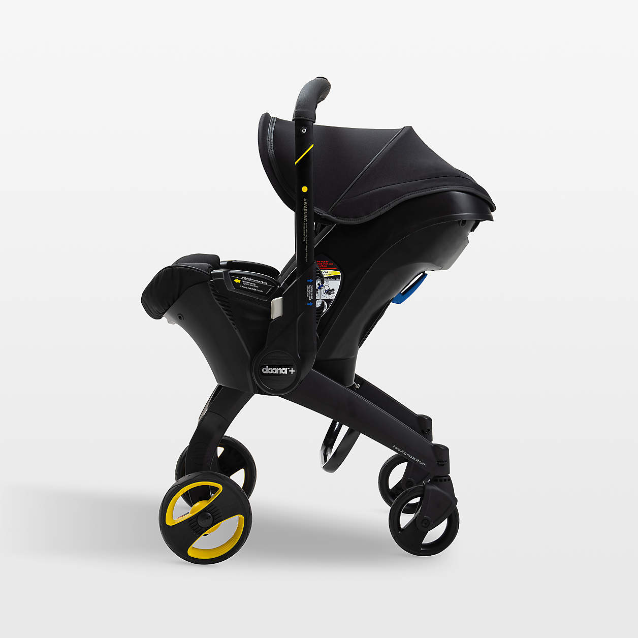 Doona Midnight Black Compact Infant Car Seat & Stroller with Base ...