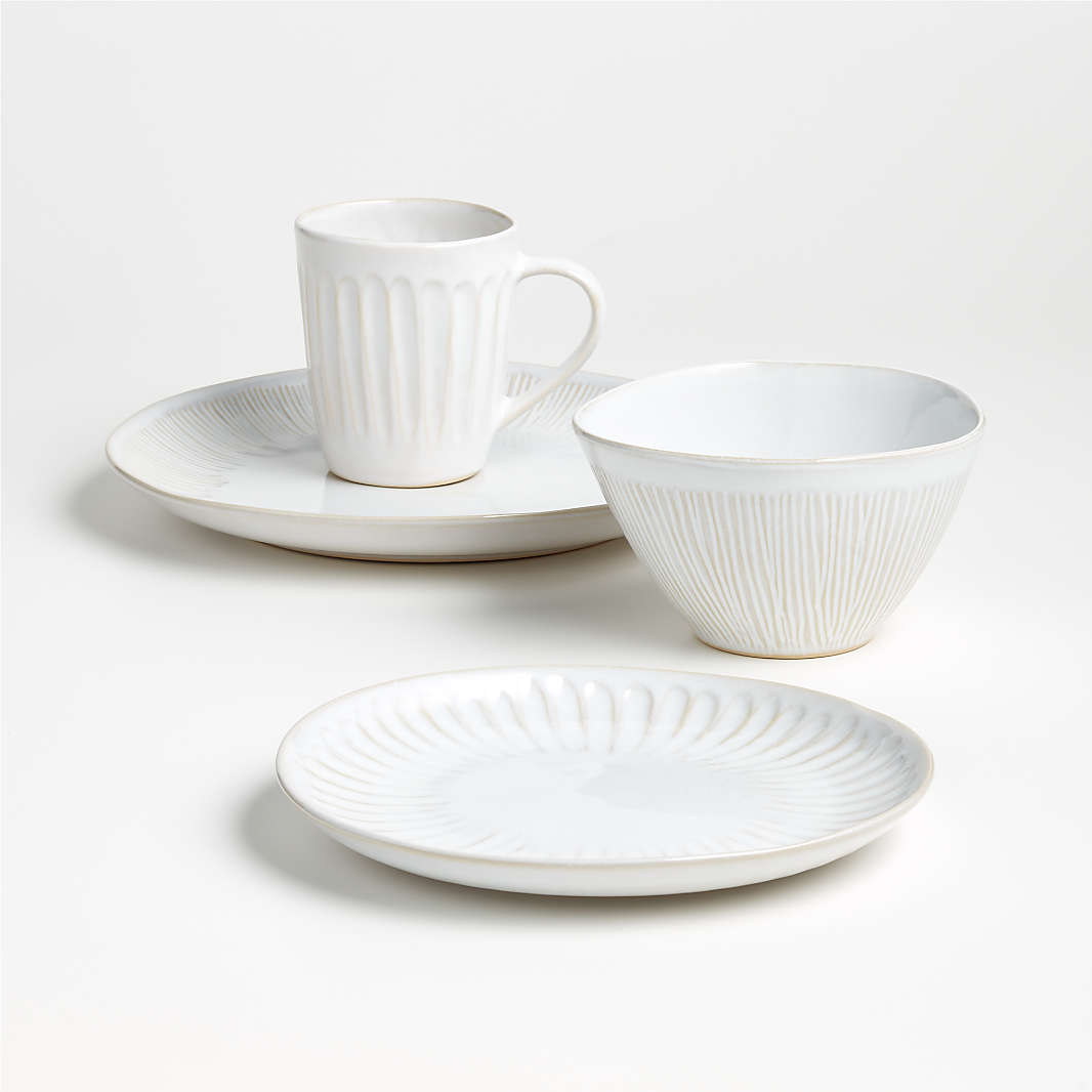 White Dinnerware Sets | Crate & Barrel