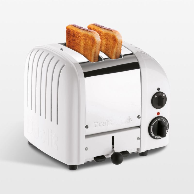 Dualit NewGen White 2-Slice Toaster | Crate & Barrel