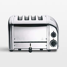 Dualit Classic 4-Slice Toaster in Polished Stainless Steel | Crate & Barrel
